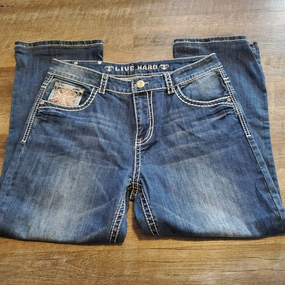 Live Hard | Jeans | Live Hard Jeans Size 2 Bootcut Flare Rn94894 | Poshmark